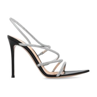 Gianvito Rossi Sandalen mit Absatz Crystal Ettie - - Shoes - Damen - Grau - 36 EU