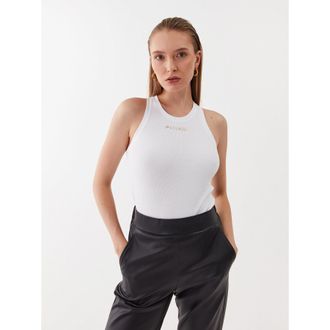 Pinko Pinko Top 100822 A15E Wei&szlig; Regular Fit