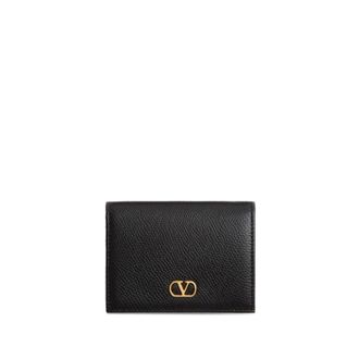 Valentino Garavani V-Logo Signature Flap Wallet - - Accessories - Damen - Schwarzk - ONE SIZE