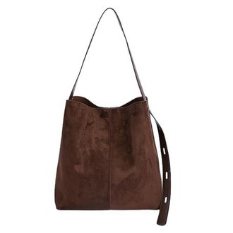 Generic Sac &agrave; bandouli&egrave;re en faux daim pour femme, capacit&eacute;, automne-hiver, parfait pour travail, voyages et sorties d&eacute;contract&eacute;es