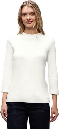 Street One Damen 3227869 Basic Turtleneck Shirt, Off White, 36