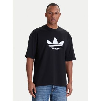 adidas T-Shirt adicolor Trefoil KD4091 Schwarz Loose Fit