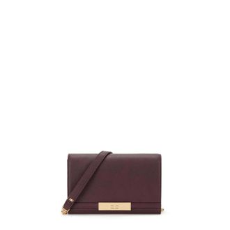 Elisabetta Franchi Femme, Sacs, Rouge, Taille: ONE Size Sac bandouli&egrave;re avec cha&icirc;ne gourmette