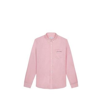 Maison Labiche Chemise droite Carnot brod&eacute;e en coton