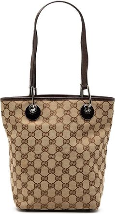 Gucci Shopper - GG Canvas Eclipse Tote - Gr. unisize - in Braun - f&uuml;r Damen