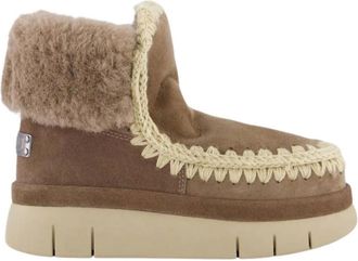 Mou Femme, Chaussures, Gris, Taille: 39 EU Bounce Welt Boot Furry Collar