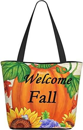 AOOEDM Citrouille tournesol en automne sac &agrave; provisions pour femme 13 x 11 x 7 po. Le cadeau parfait pour la Saint-Valentin. Cest de la Saint-Valentin pour m