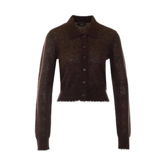 Pinko Madrid Cardigan Ultra Light Me - - Knitwear - Damen - Braun - L