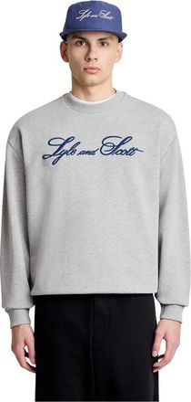 Lyle & Scott Homme, Sweatshirts et sweats &agrave; capuche, Gris, Taille: S Reissued Script Jumper