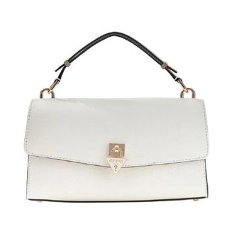 Guess Femme, Sacs, Blanc, Taille: ONE Size Patsie Top Handle Flap