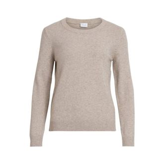 Vila Vila, Femme, Pulls, Beige, Taille: 38 FR Viril O-Neck Sweater