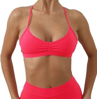 Generic Soutien-gorge 2026 pour femme avec bretelles amovibles - Haut de yoga serr&eacute; &agrave; s&eacute;chage rapide - Pour sports de plein air, course &agrave; pied, beaut&eacute; du dos 