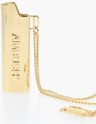 AMBUSH Golden Effect Metal Chain Necklace with Lighter Case Pendant size Unic
