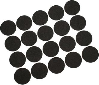 Angoily 100 Stück Selbstklebende Filzgleiter Runde Schutzmatten für Stuhl und Tischbeine rutschfest Schwarz zum Schutz von Böden
