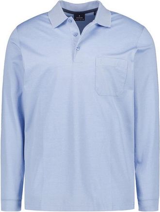 Ragman Herren Polo-Shirt blau