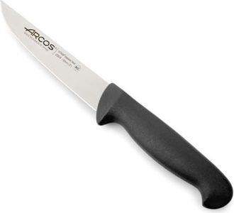 Arcos Couteau de Cuisine Professionnel - Lame Acier Inoxydable Nitrum 13 cm - Manche Ergonomique Polypropylène Noir - Coupe Précise et Durable - Série 2900