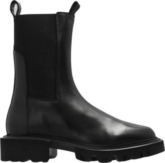 AllSaints Femme, Chaussures, Noir, Taille: 41 EU Hallie Leather Bottes