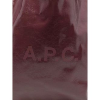 A.P.C. Calf Leather Tote Bag - Red