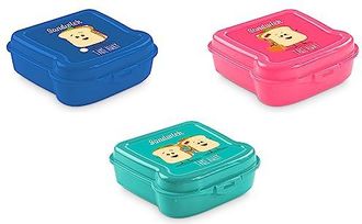 Pratesi PORTAPRANZO M DECORATO Colori Ass.CM14X14X5h, Plastic, Multicolor, one Size