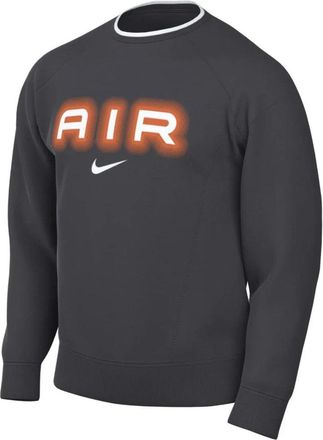Nike Air Fleece-sweatshirt Mit Rundhalsausschnitt, Dunkelgrau