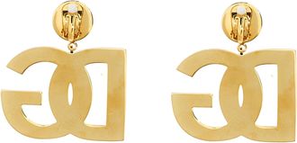 Dolce & Gabbana Logo-Embellished Earrings - Gold