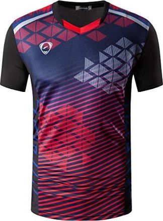 Jeansian Homme De Sport Outdoor Tops Men T-Shirt Tshirt Golf Running Tennis Shirt LSL298 Black XXL