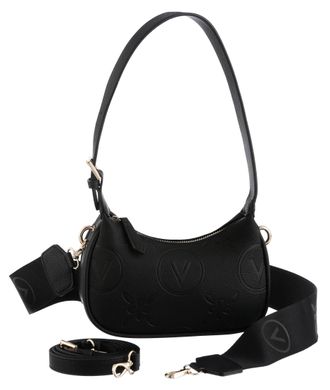 Valentino Handbags Hobo VALENTINO BAGS SAMBA RE, Damen, Gr. B/H/T: 21cm x 12cm x 7cm, schwarz (nero), Lederimitat, Taschen Hobo, Henkeltasche Schultertasche