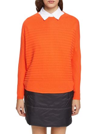 Esprit Damen 993EE1I306 Pullover, 635/ORANGE RED, XS