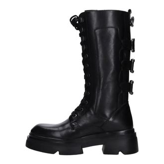 Emanuelle Vee Femme, Chaussures, Noir, Taille: 38 EU Bottines en cuir