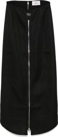 Coperni Maxirock mit Reißverschluss - Schwarz