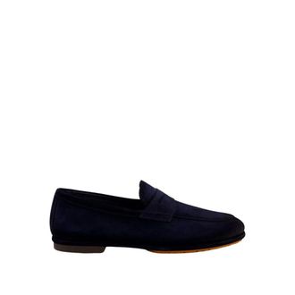 Santoni Homme, Chaussures, Bleu, Taille: 42 EU Carlo Penny Loafer