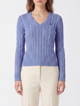 Polo Ralph Lauren Slim Fit V-Ausschnitt-Pullover aus Baumwolle mit gesticktem Pony-Logo