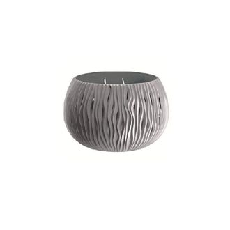 Prosperplast Vase Nike DSK avec d&eacute;coration prosperplast tridimensionnelle 37xH22 cm DarkGrey