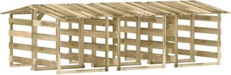 vidaXL Vidaxl - Pergolas avec toits 6 pcs 100x90x100 cm Bois de pin impr&eacute;gn&eacute;