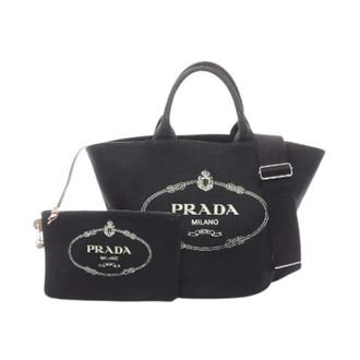Prada Pre-owned Canapa Canvas Tote Bag - - Pre-owned - Damen - Schwarzk - ONE SIZE