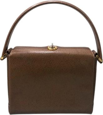Gucci Sac &agrave; main en cuir de veau doccasion - Femme - Pre-owned - Brun - Taille: ONE Size