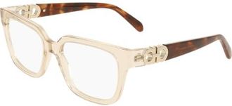 Ferragamo SF3056 259 Lunettes pour femme Transparent Beige 55/18/145