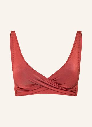 Watercult Watercult Bustier-Bikini-Top Crafted Essentials In Wickeloptik rot