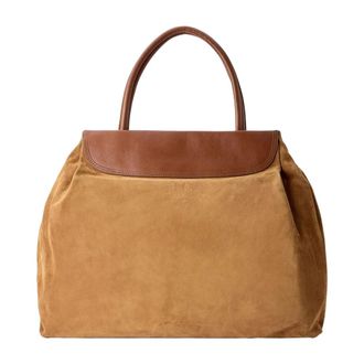 Dries Van Noten Blossom Wildleder Handtasche mit Henkel - - Bags - Damen - Braun - ONE SIZE