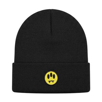 Barrow Barrow - Bonnet avec &eacute;cusson logo - Homme - Accessoires - Noir - Taille: ONE Size