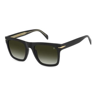 Eyewear by David Beckham Homme, Accessoires, Noir, Taille: 54 MM Lunettes de Soleil Noir Mat/Vertes