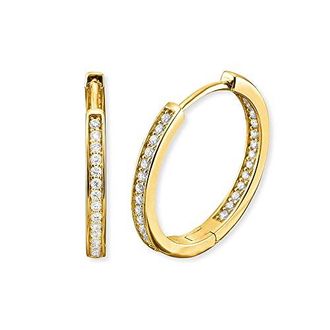 Engelsrufer Boucles dOreilles Argent Sterling 925 ERE-LISA-ZI-G-CR