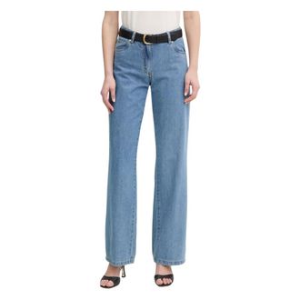 Silvian Heach Straight Fit High-Waist Jeans - - Jeans - Damen - Blau - W28