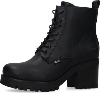 Dockers by Gerli Damen Klassische Stiefeletten, Frauen Stiefeletten,Wechselfußbett,flach,boots,stiefel,bootee,booties,schwarz,36 EU