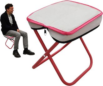 Generico Klapphocker - tragbarer Sportsitz mit Kapazit&auml;t von 100 kg | Klapphocker | f&uuml;r Familie, Wandern, Wandern, Bergsteigen, Camping, Grillen und Sport im F