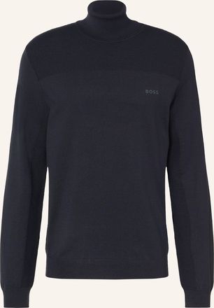 HUGO BOSS Rollkragenpullover Momentum-X blau