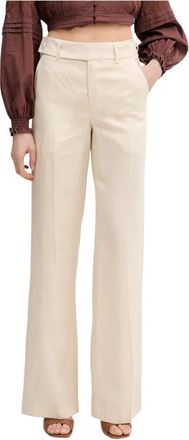 Silvian Heach Gerade geschnittene High-Waist Hose - - Trousers - Damen - Beige - L