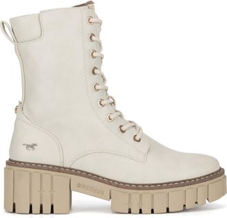 Mustang Jeans Schnürschuhe Mustang 1447-506 Weiß