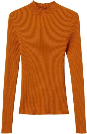 Twin-Set Gerippter Rollkragenpullover - Orange