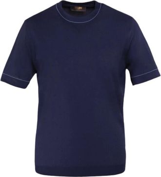 Moorer Homme, Pulls, Bleu, Taille: M Pull Pur Jairo-Cre